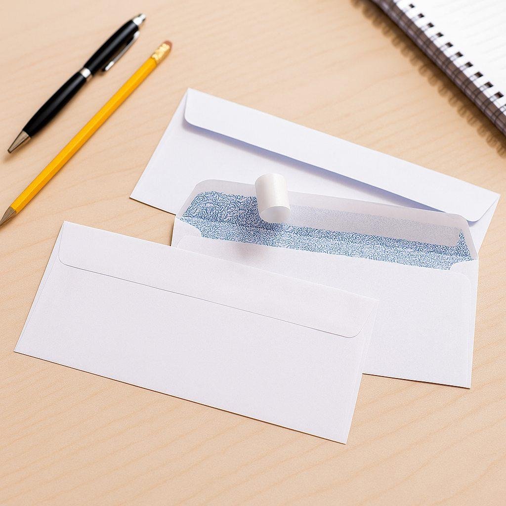 Pack #10 Letter Envelopes Self Seal Envelopes 4-1/8" x 9-1/2 ...