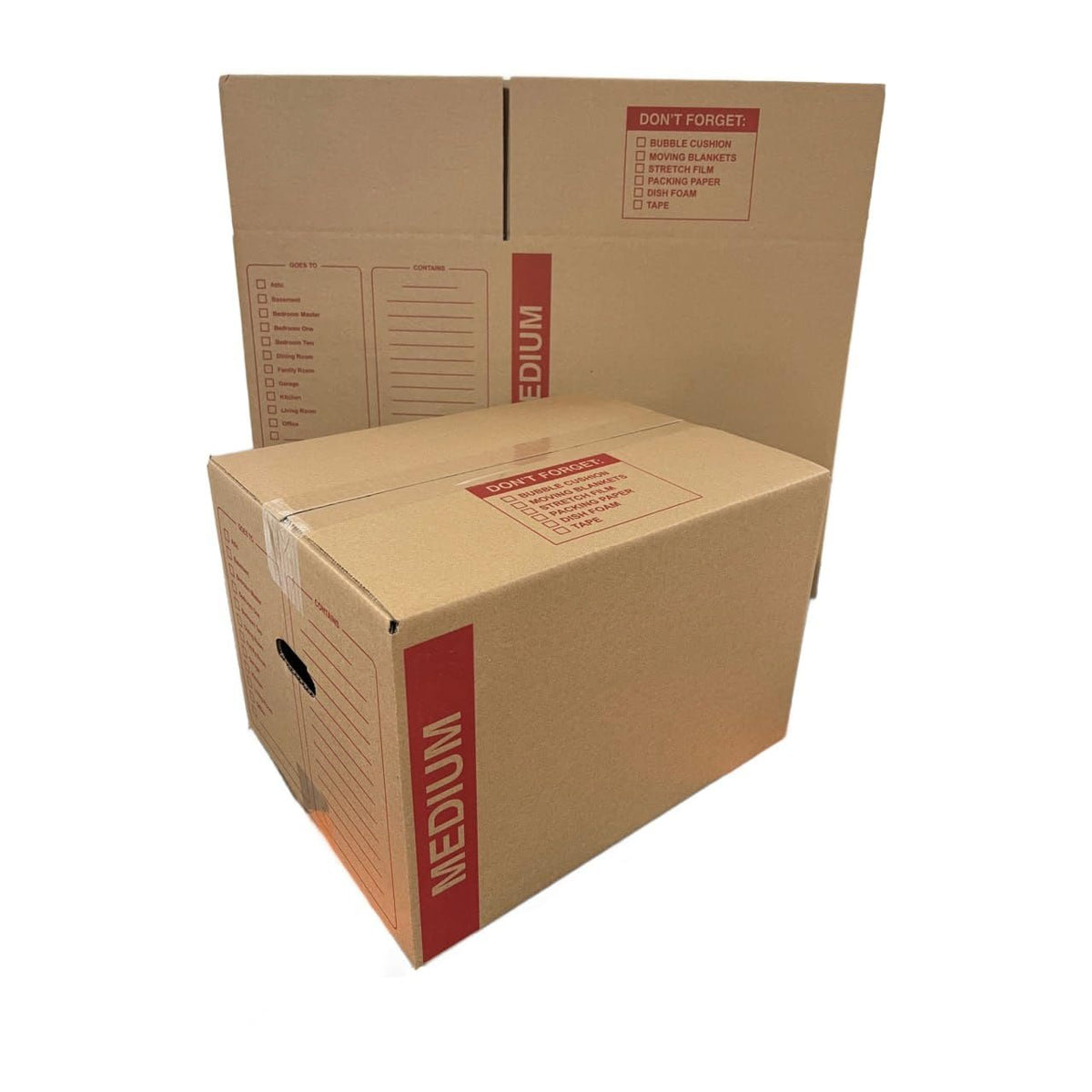 50 - Pack Medium Cardboard Moving Boxes 18x14x12 32 ECT With Handles ...