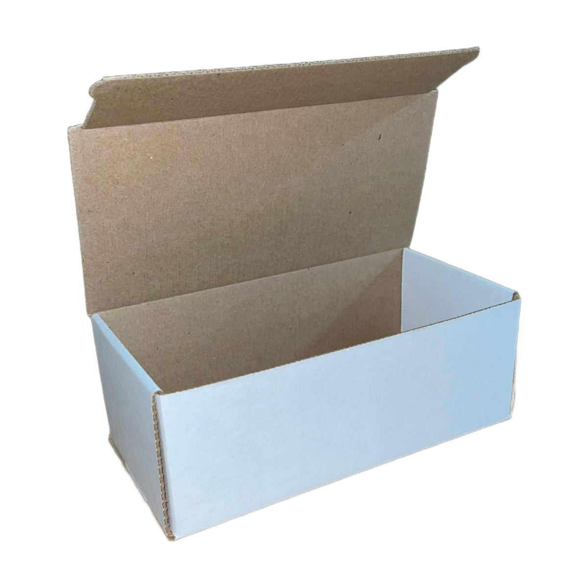 25 8x4x2 White Cardboard Paper Boxes Mailing Packing Shipping Box Corr ...
