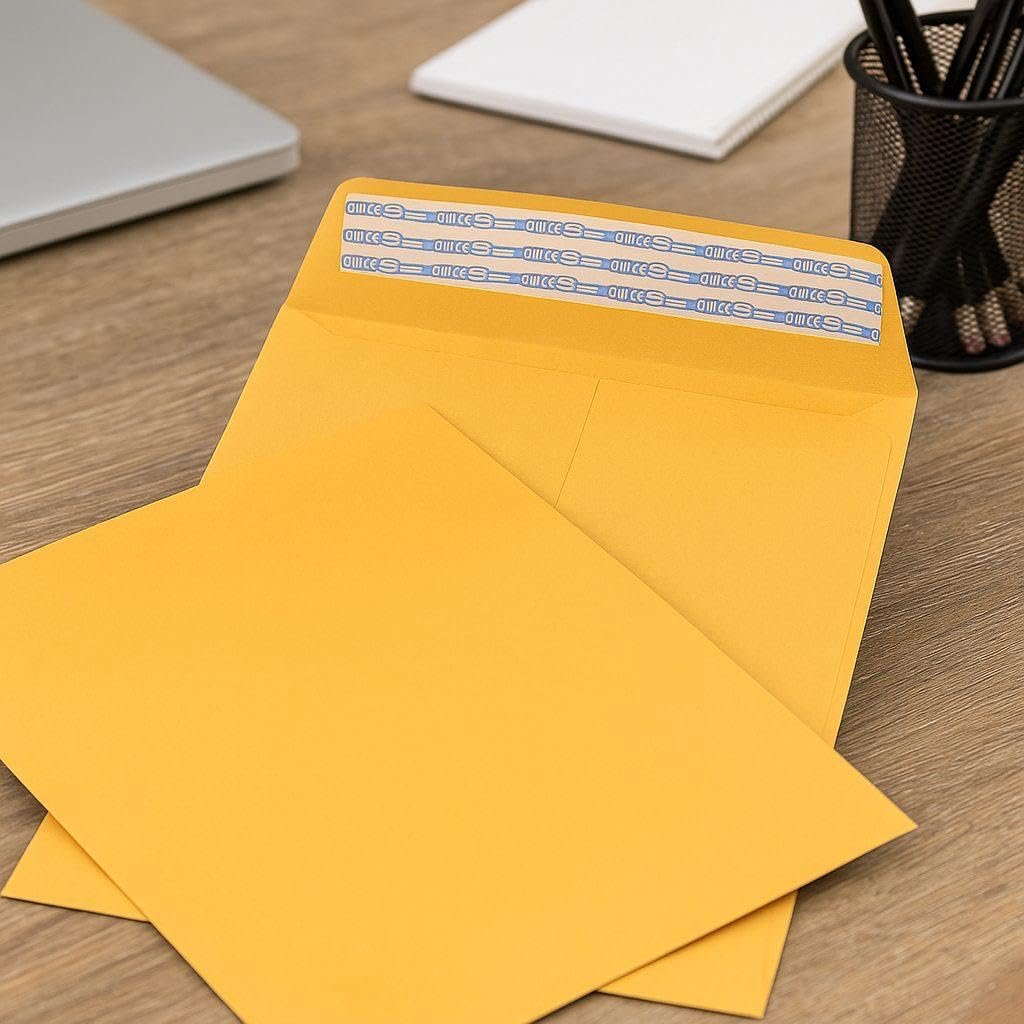 25 - Pack 6"x9" Kraft Catalog Mailing Envelopes Mailers Peel Self Seal ...