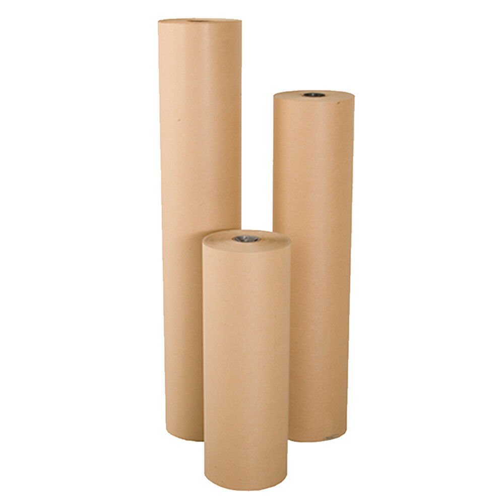 15" 40 lbs 900' Brown Kraft Paper Roll Shipping Wrapping Cushioning Vo ...
